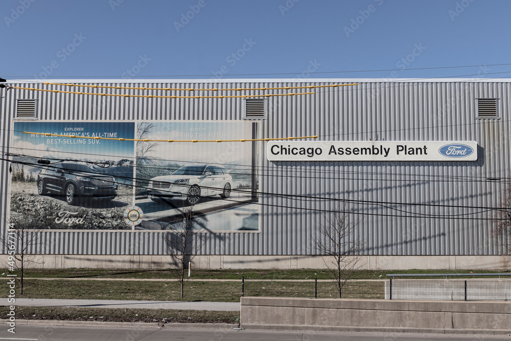 Ford Motor Corporation Chicago Assembly plant. Chicago Assembly is Ford ...