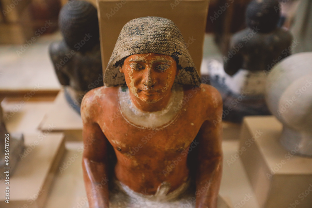Cairo, Egypt - November 02, 2021: Small Stone Ancient Egyptian ...