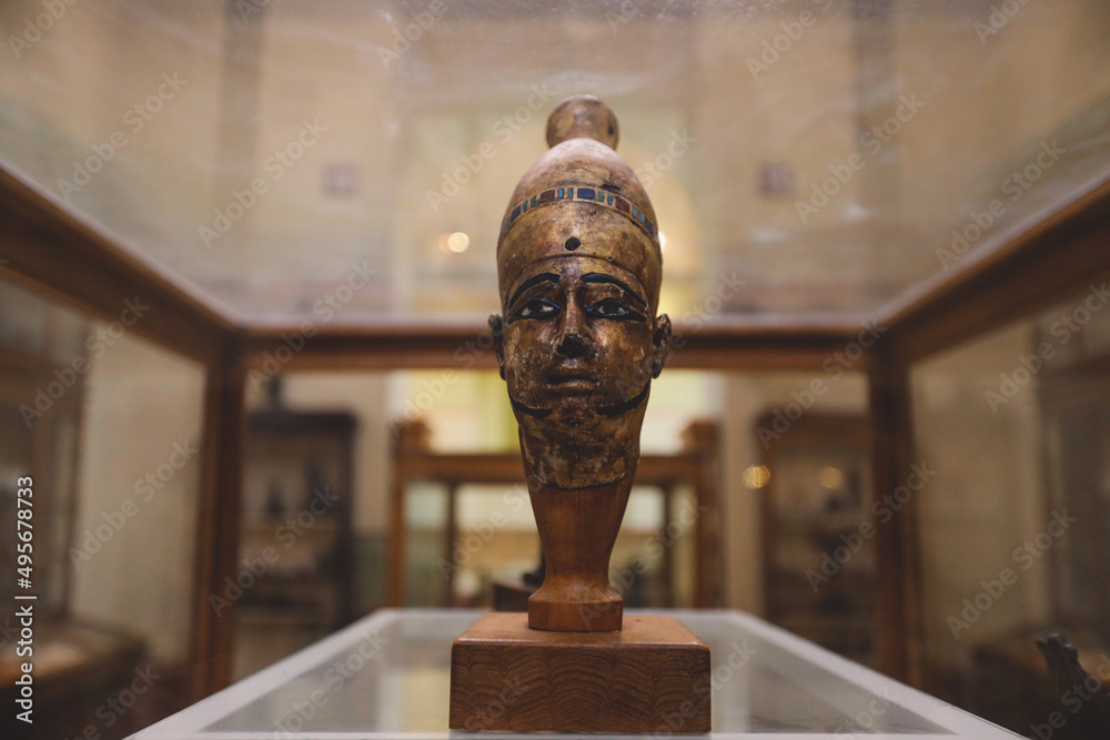 Cairo, Egypt - November 02, 2021: Small Stone Ancient Egyptian ...