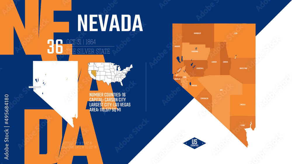 36 of 50 states of the United States, divided into counties with ...