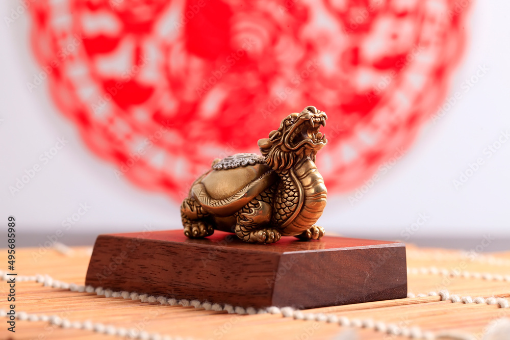The baxia of copper， A mythical beast in ancient Chinese legends Stock ...