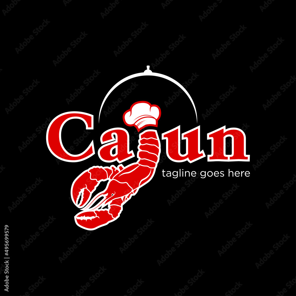 cajun logo template, lobster logo icon, cajun seafood illustration ...