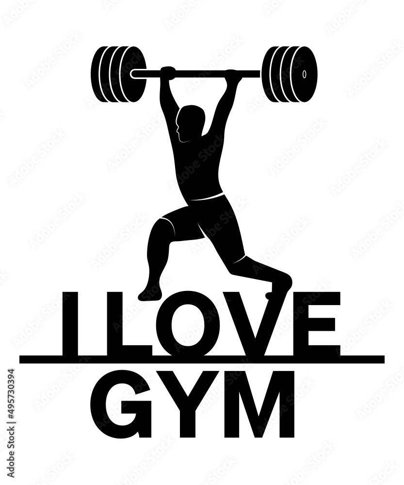 Vetor de Workout SVG Bundle, Gym Motivation Svg, Gym Quotes Svg ...