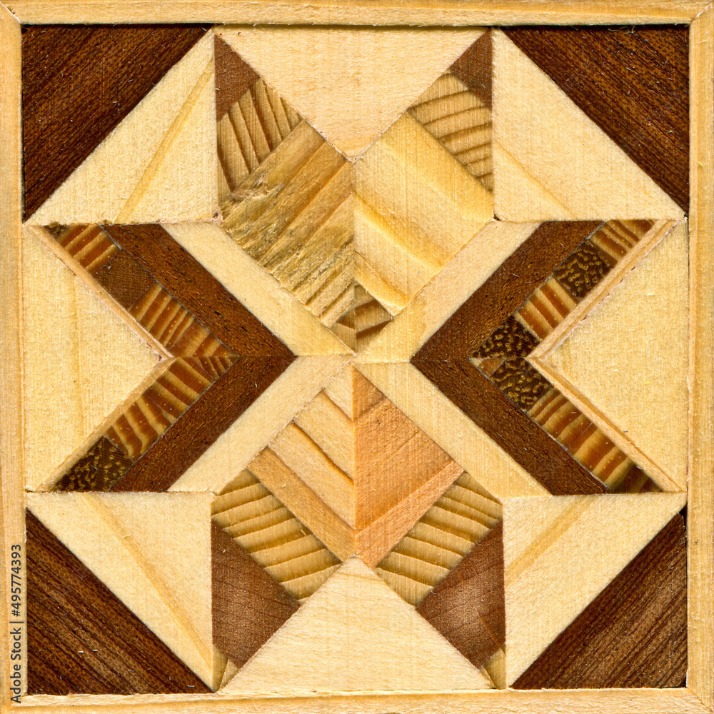 Wooden marquetry can be patterns created from the combination of wood ...