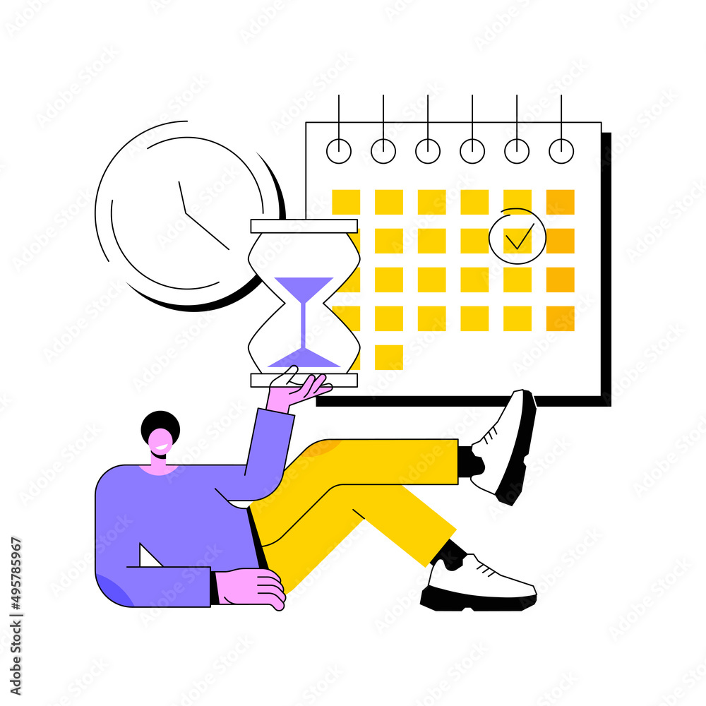 Arrange appointment abstract concept vector illustration. Arrange visit ...