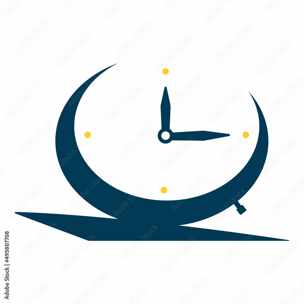 time clock logo design template. time 24th hours smart logo concept ...