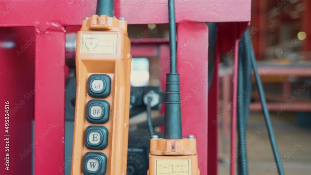 Remote control push button switch for control panel lifting industrial ...