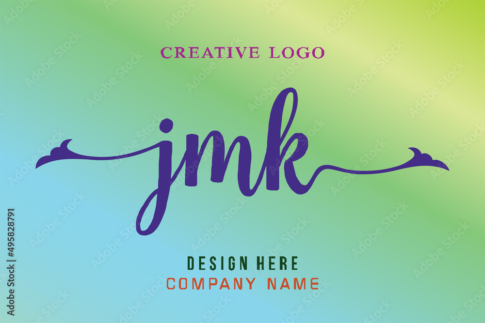 JMK lettering logo is simple, easy to understand and authoritative ...