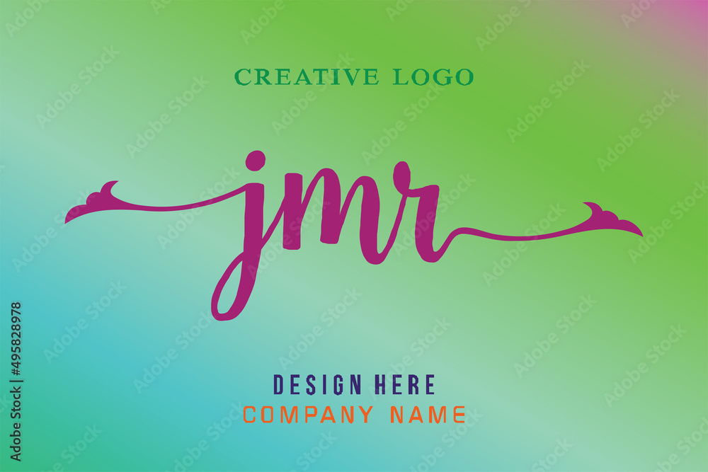 JMR lettering logo is simple, easy to understand and authoritative ...