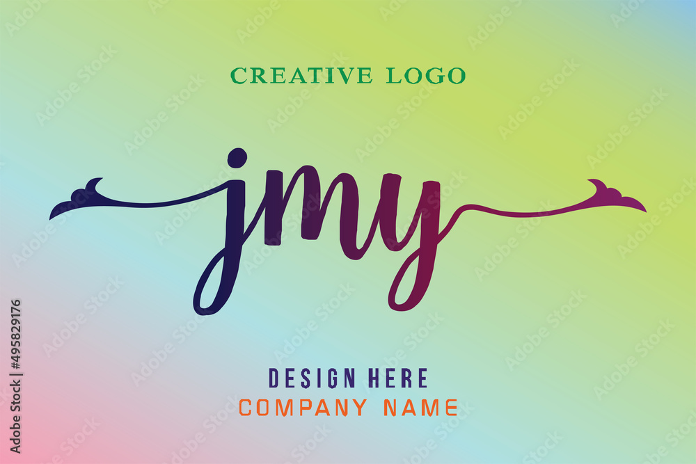 JMY lettering logo is simple, easy to understand and authoritative ...