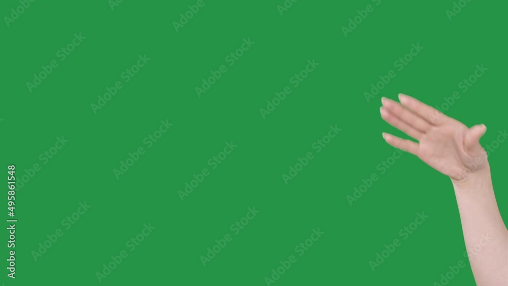 Go away. Leave gesture. Rejection disapproval. Get out. Female hand ...