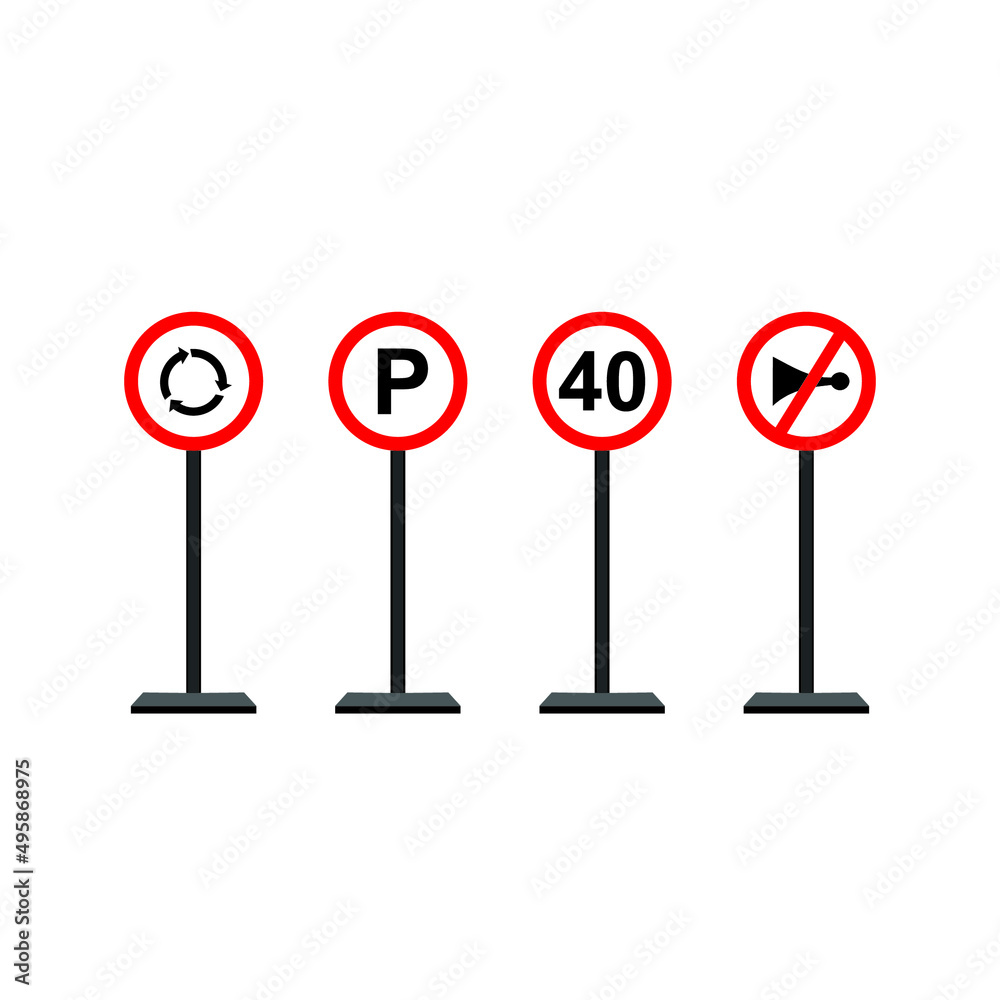 traffic sign icon vector illustration, can be used for symbols, mascots ...