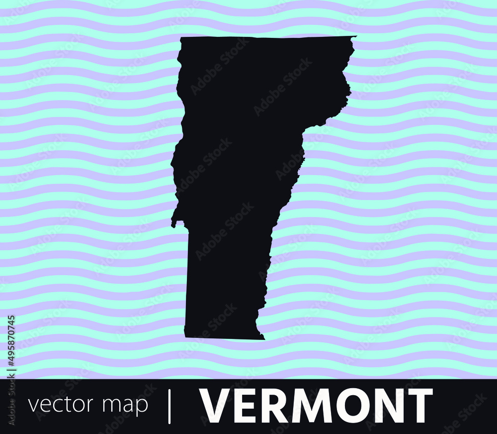 U.S states map. State of Vermont vector map. you can use it for any ...