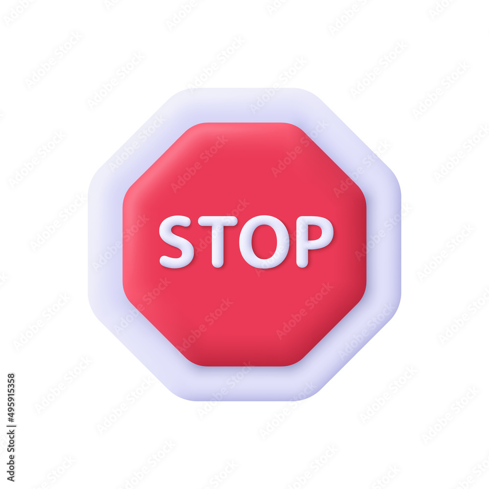 Stop traffic sign,traffic regulatory warning stop symbol. Warning ...