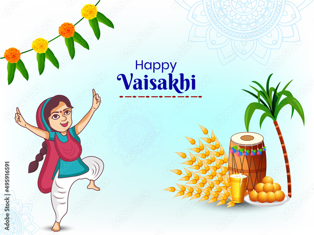 Baisakhi. Happy vaisakhi background design for celebratio of sikh ...