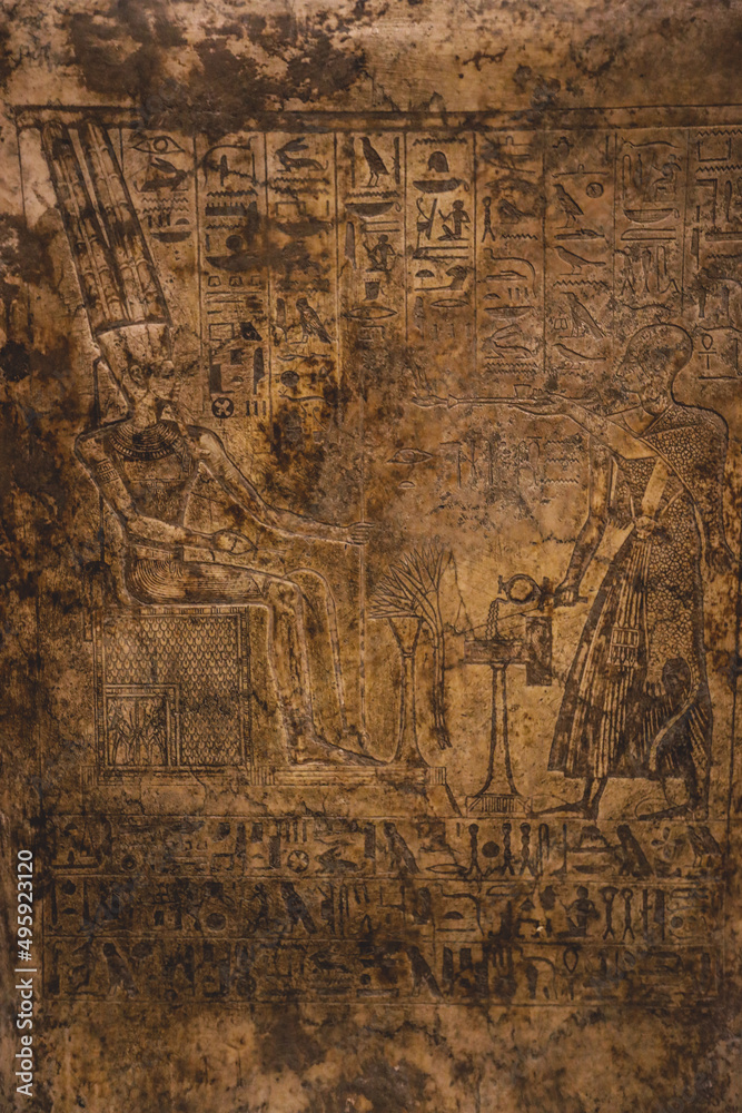 Cairo, Egypt - November 02, 2021: Interesting Ancient Paintings and ...