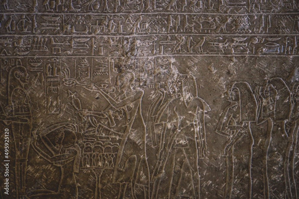 Cairo, Egypt - November 02, 2021: Interesting Ancient Paintings and ...