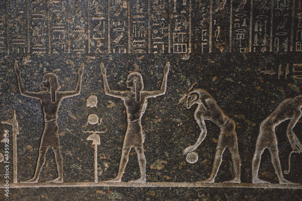 Cairo, Egypt - November 02, 2021: Interesting Ancient Paintings and ...