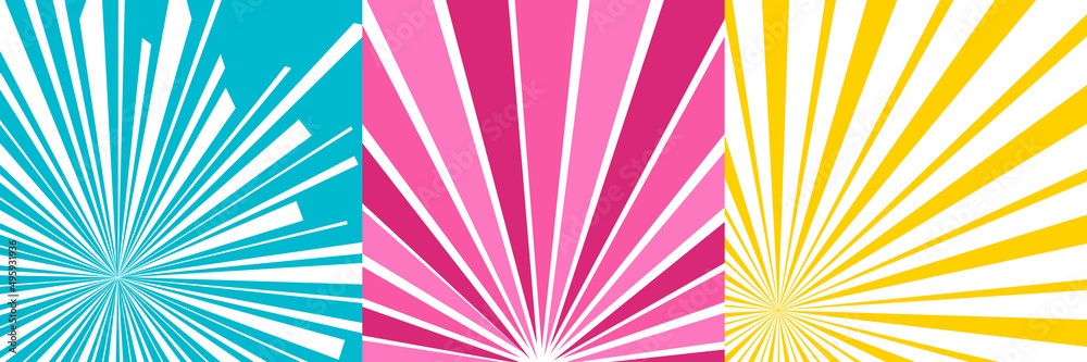 Bright colorful backgrounds in Pop Art style Stock Illustration | Adobe ...