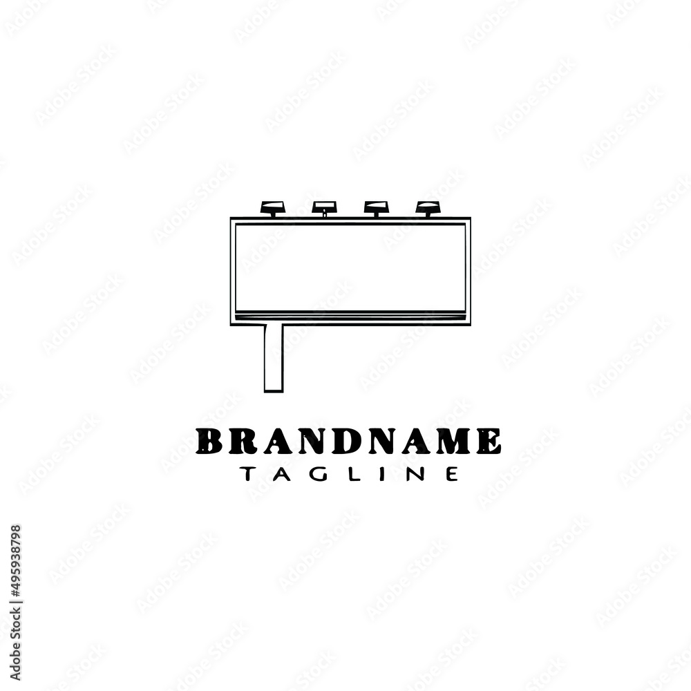 hoarding logo cartoon icon design template black isolated vector ...