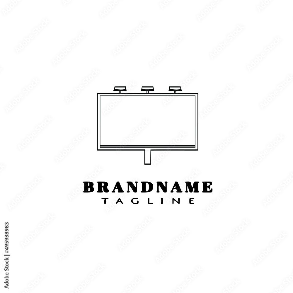 hoarding logo cartoon icon design template black isolated vector ...
