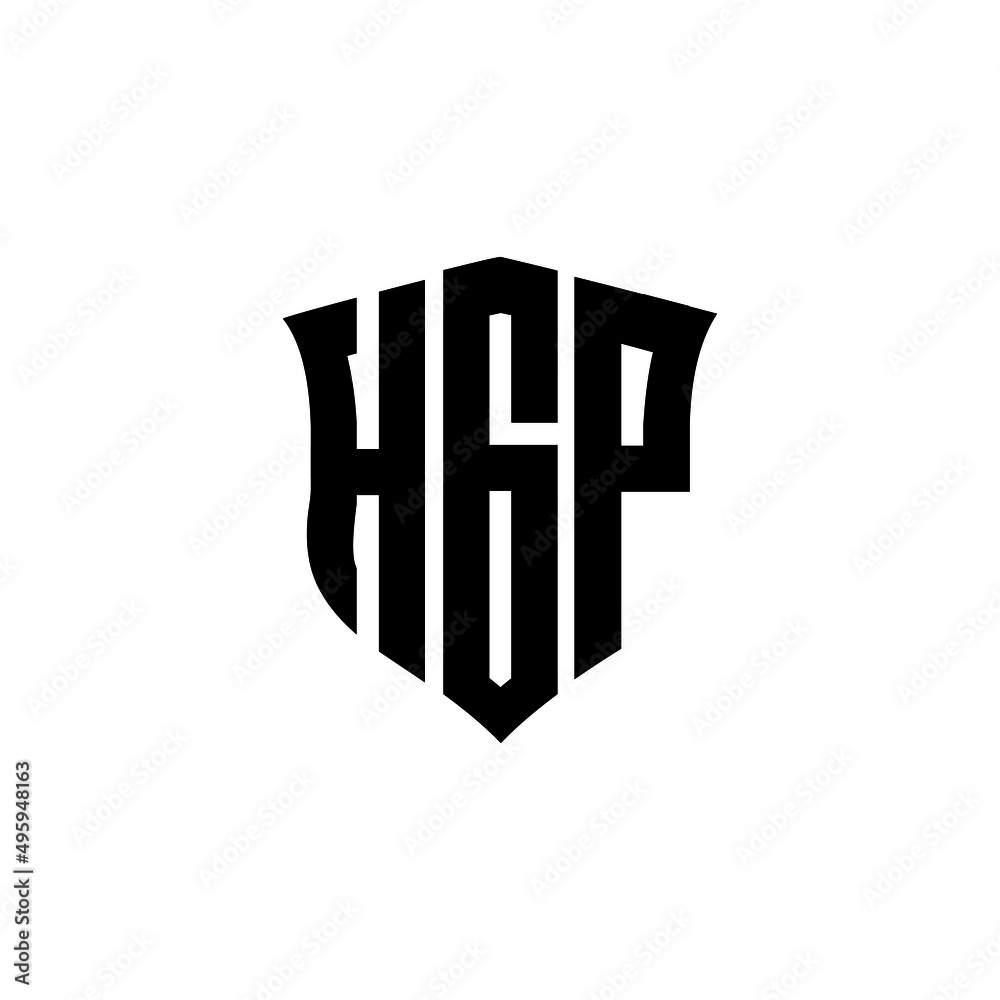 HGP letter logo design with white background in illustrator, cube logo ...