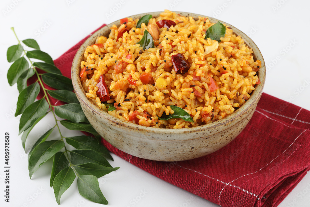 Tomato rice.spicy South Indian rice recipe Tomato pulao or Tomato Rice ...