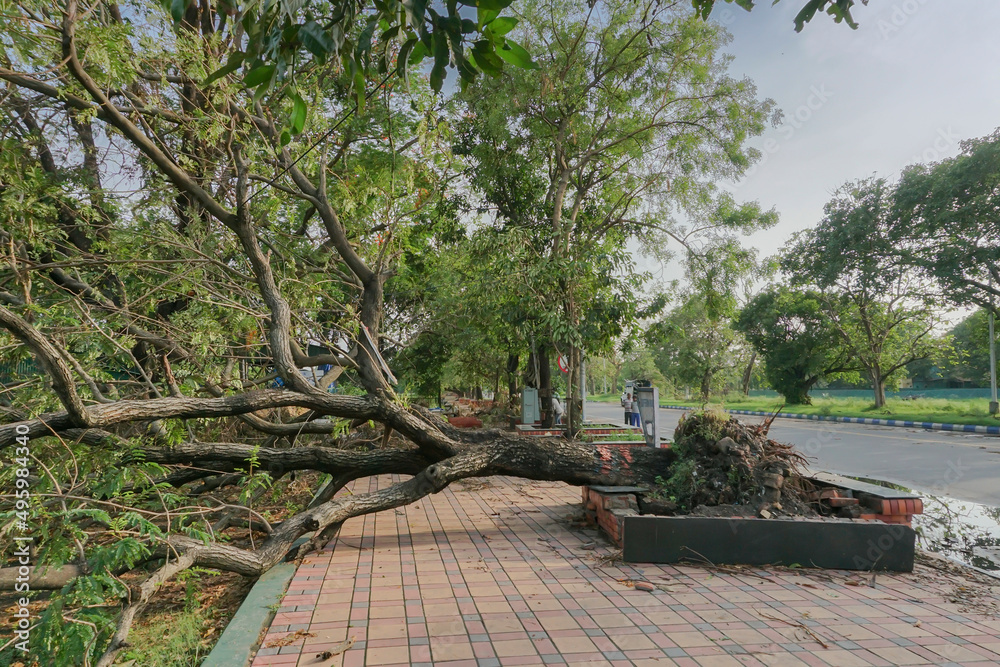 Kolkata, West Bengal, India - 28th May 2020 : Super cyclone Amphan ...