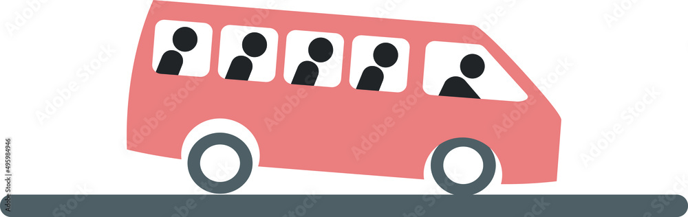 Isolated vector illustration of a car stoping. Example of inertia ...