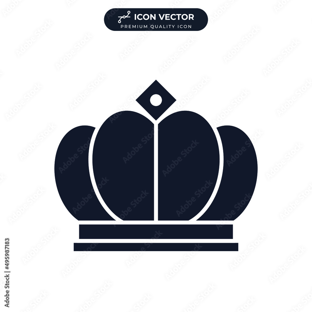 crown icon symbol template for graphic and web design collection logo ...