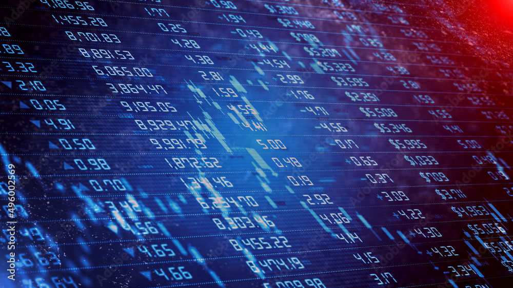 Global economic inflation and deflation stock market indices with chart ...