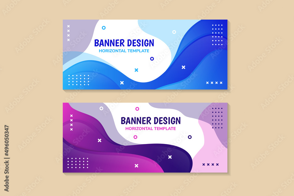 collection of abstract banner background designs in white, blue and ...