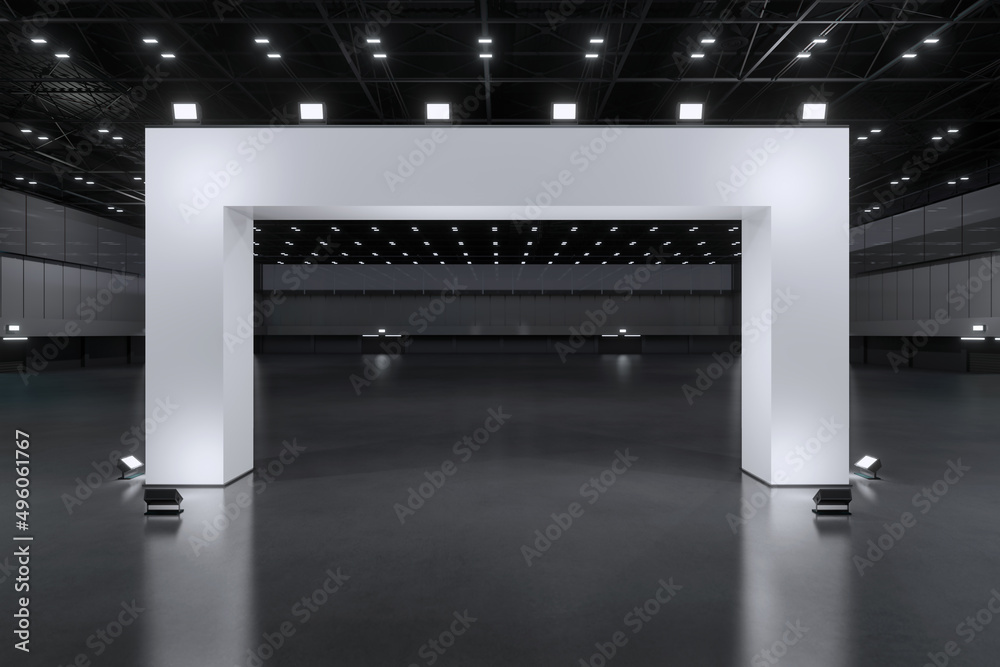 Exhibition stand for mockup and Corporate identity,Display design.Empty ...