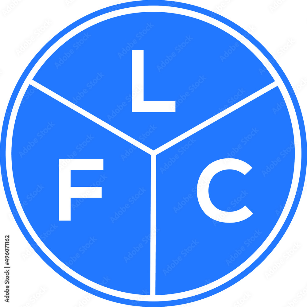 LFC letter logo design on White background. LFC creative Circle letter ...
