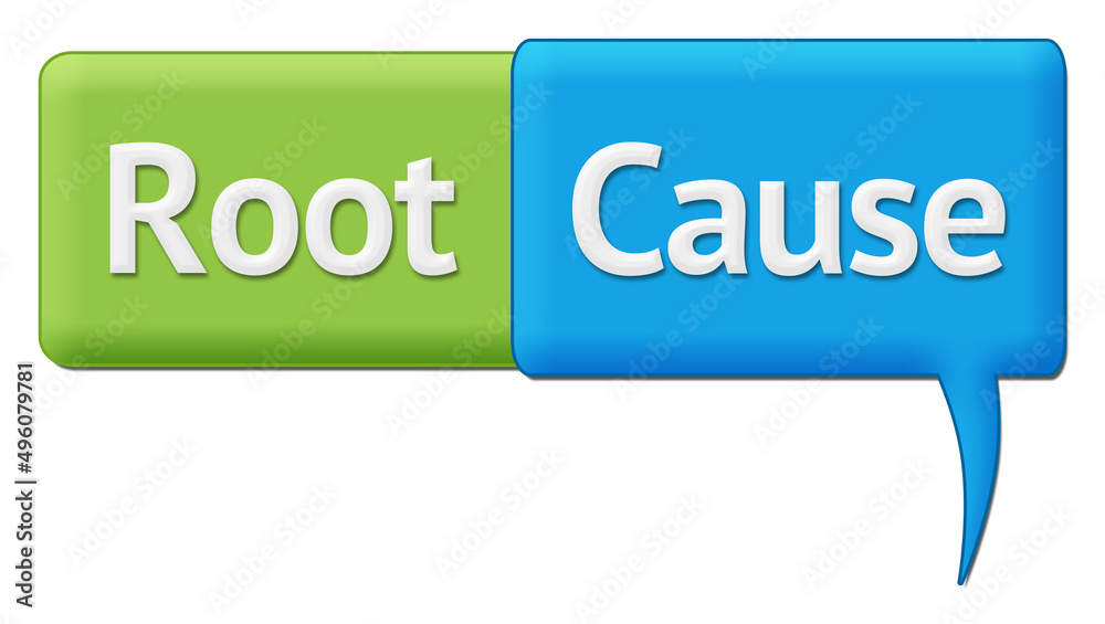 Root Cause Green Blue Comment Symbol Stock Illustration | Adobe Stock