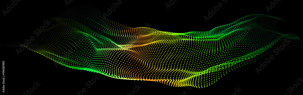 Deep data as part of big data. Point wave ui hud. Stock Vector | Adobe ...