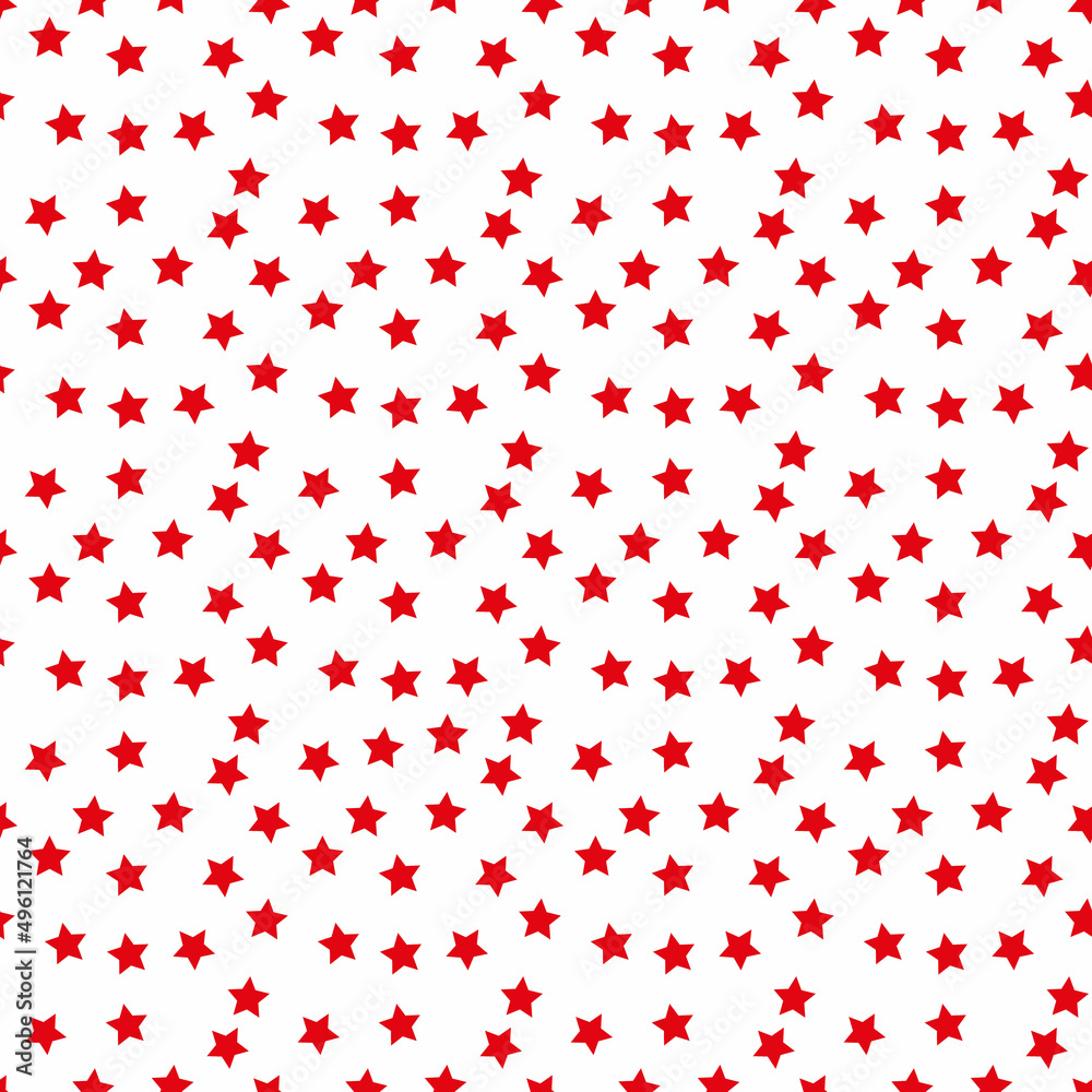 Seamless pattern of red stars. Template pattern for simple backgrounds ...