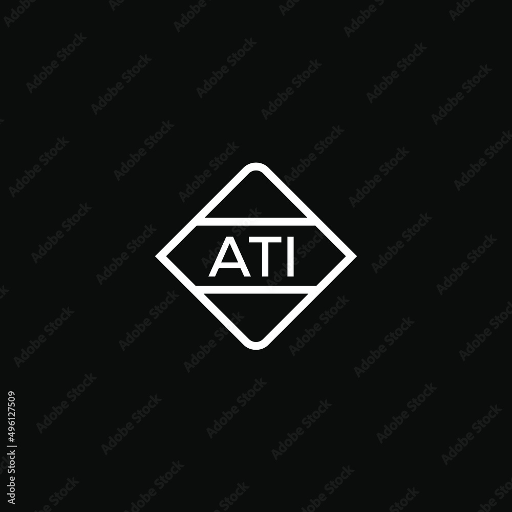 ATI letter design for logo and icon.ATI monogram logo.vector ...