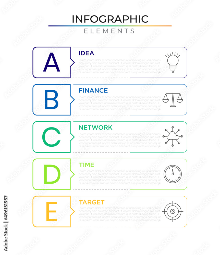 Business infographic process design with icons. Annual roadmap timeline ...
