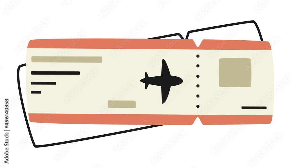 Cartoon Flight Tickets