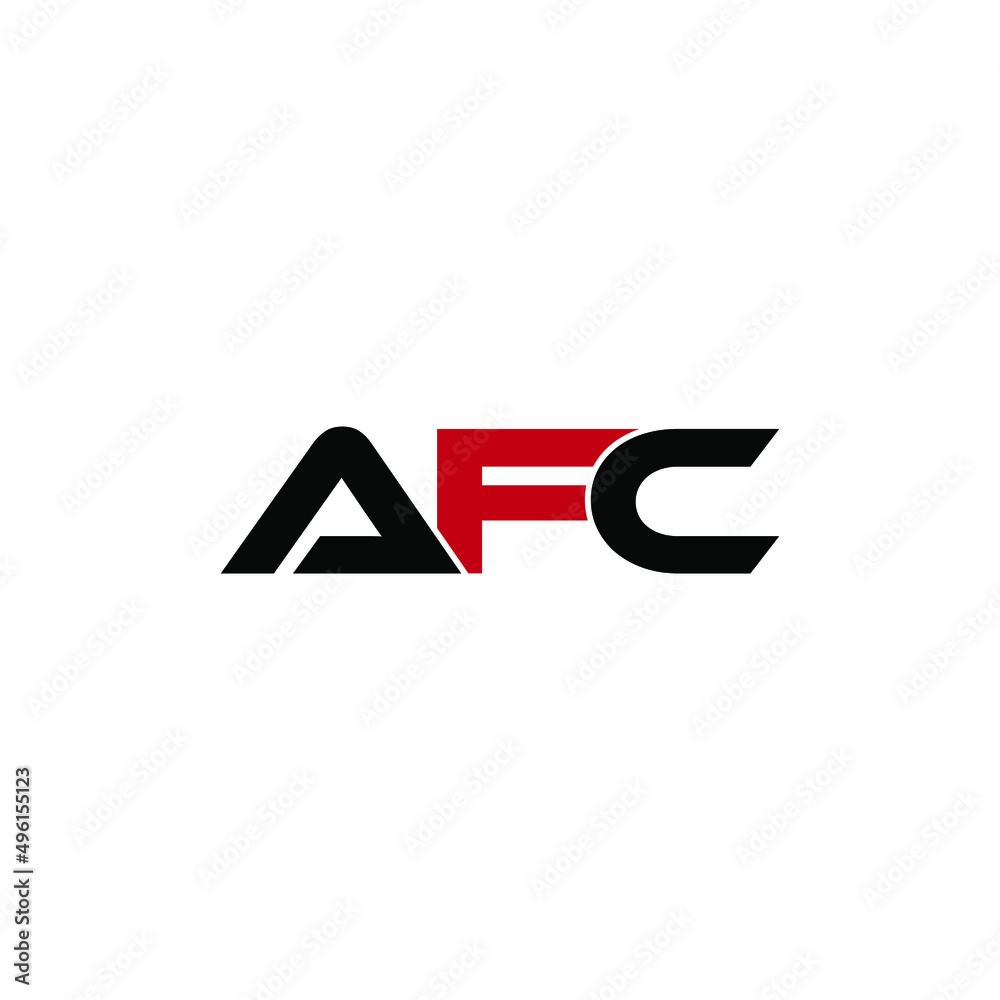 AFC letter design for logo and icon.AFC monogram logo.vector ...
