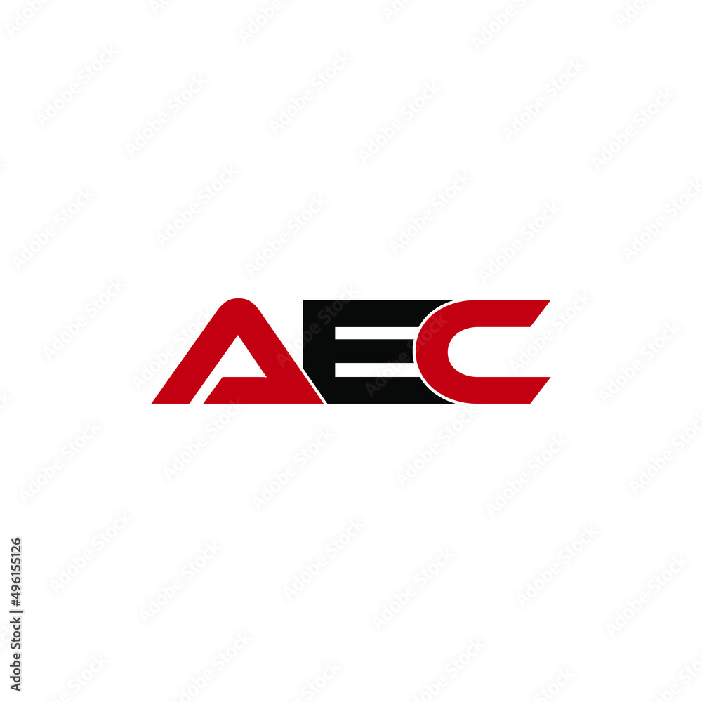 AEC letter design for logo and icon.AEC monogram logo.vector ...