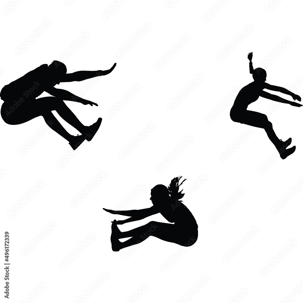 Long Jump Silhouette