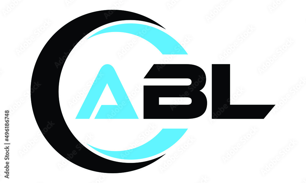 ABL swoosh logo design vector template | monogram logo | abstract logo ...