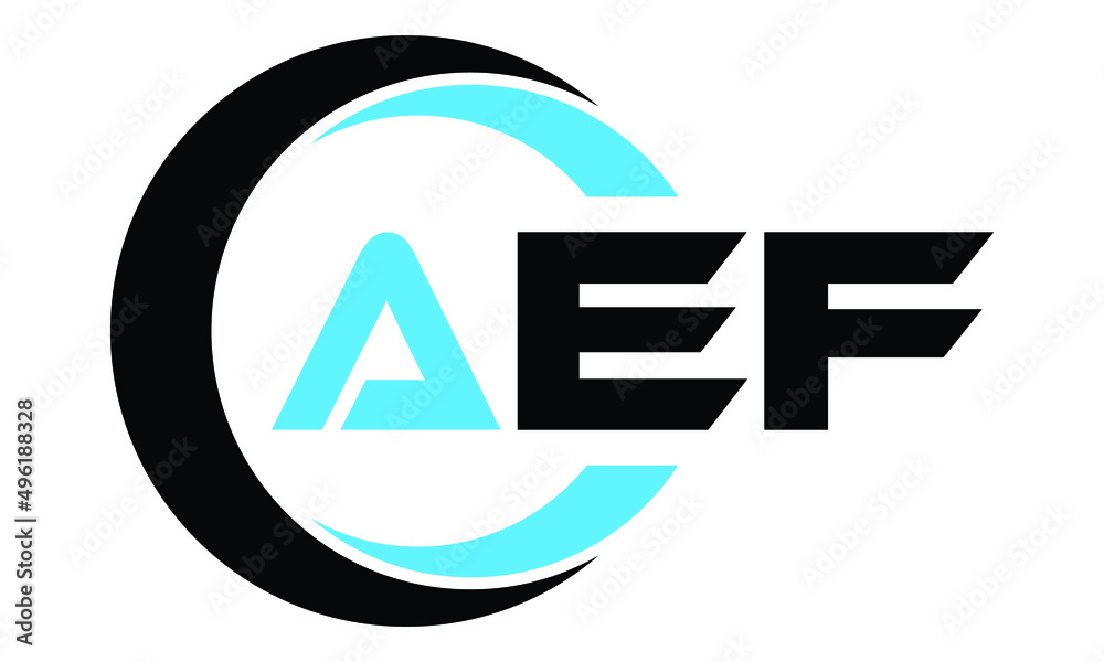 AEF swoosh logo design vector template | monogram logo | abstract logo ...