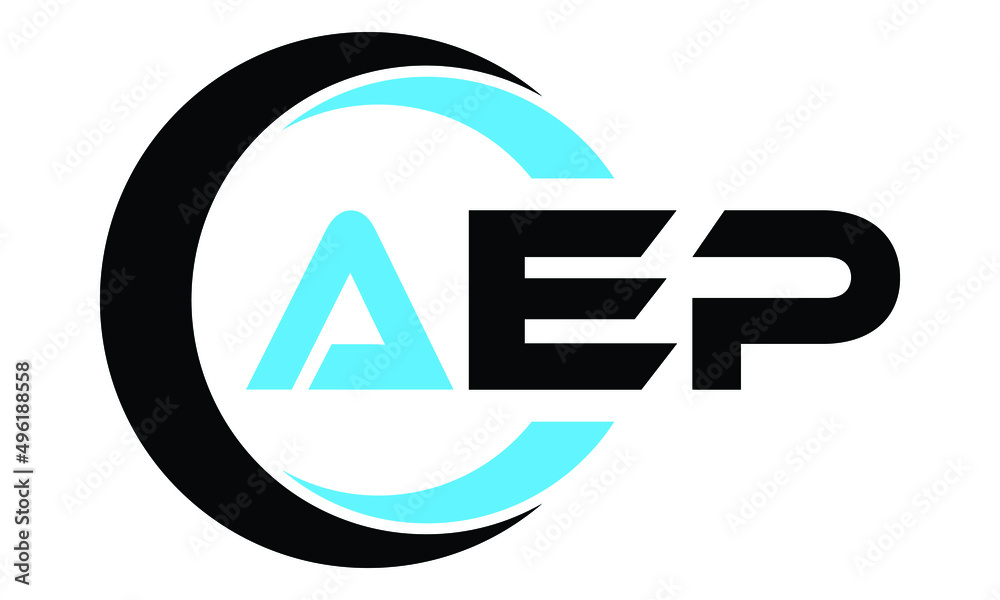 AEP swoosh logo design vector template | monogram logo | abstract logo ...