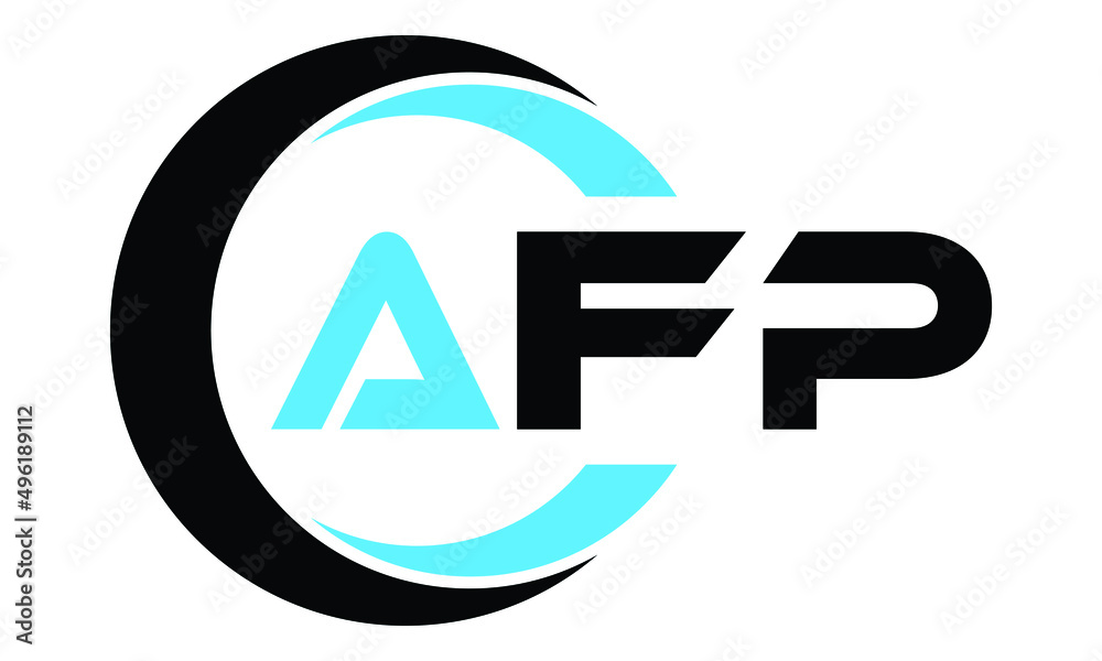AFP swoosh logo design vector template | monogram logo | abstract logo ...