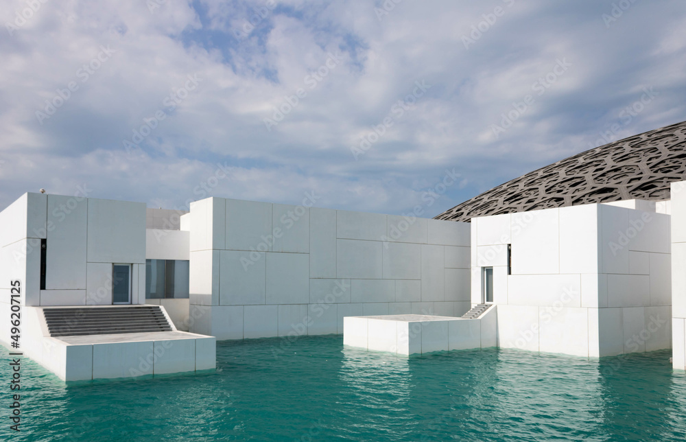 Exterior of the Louvre museum in Abu Dhabi, UAE Stock Photo | Adobe Stock