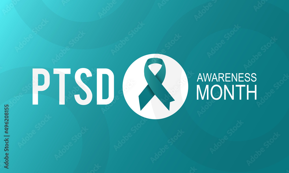 PTSD awareness month. Posttraumatic Stress Disorder health awareness ...