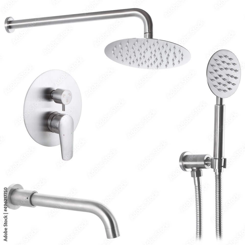 Object shooting. Built-in shower system. Photo of a complete set ...